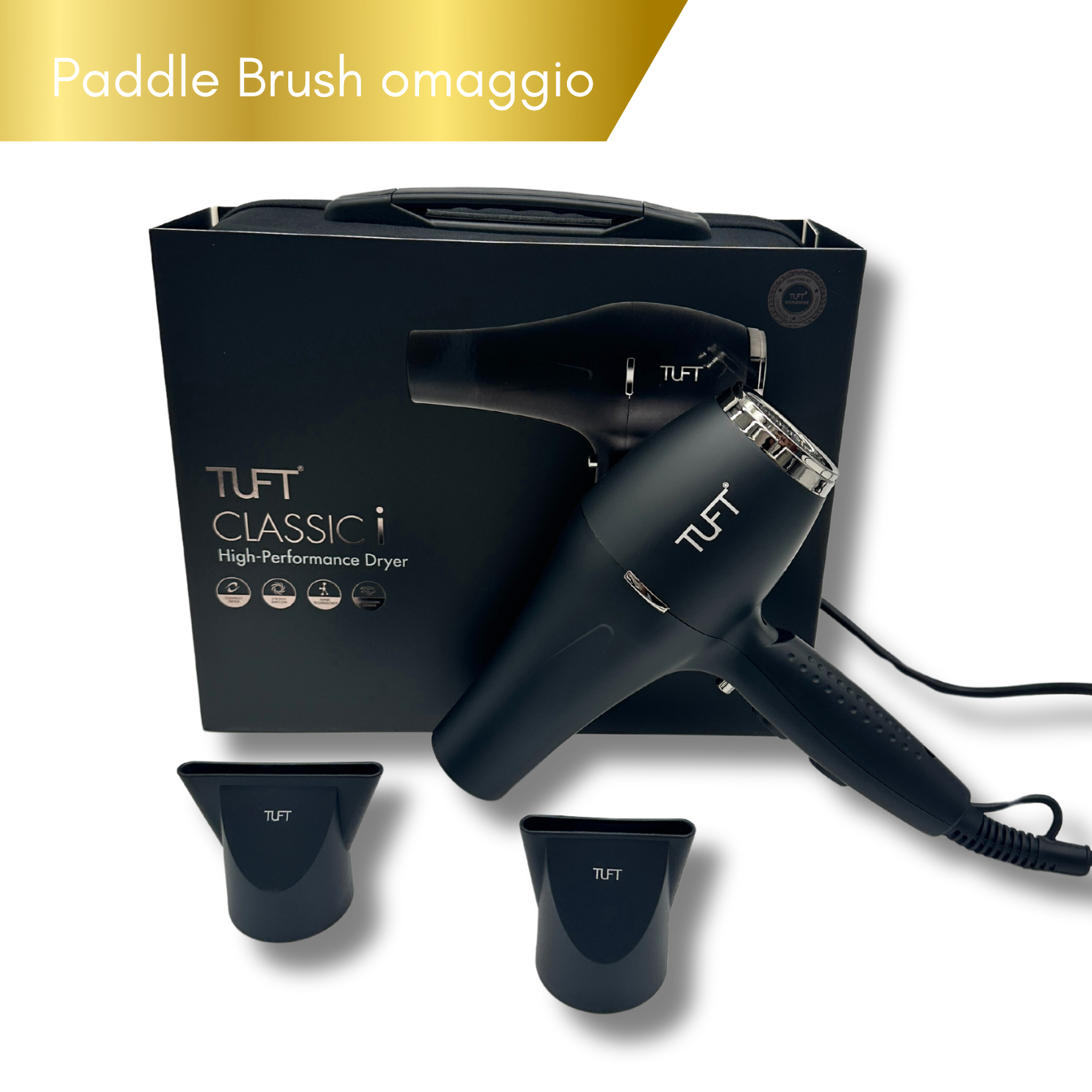 Classic i Hairdryer + spazzola paddle omaggio – Tuft Store